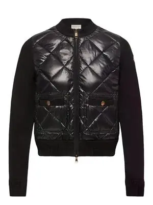 Moncler Quilted Panelled Jacket - Black
