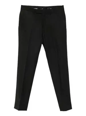 Karl Lagerfeld Pressed Crease Belt-loop Trousers - Black