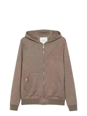 Jacob Cohen Zip-up Jersey Hoodie - Brown