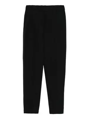 Antonelli Firenze Elasticated Waist Tapered Trousers - Black
