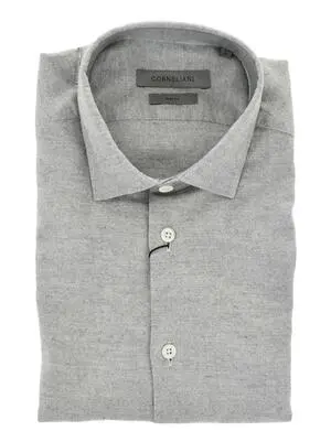 CORNELIANI Flannel Slim-fit Shirt