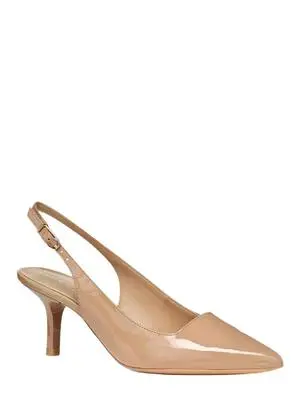 Geox Patent Slingback Heeled Pumps - Neutrals