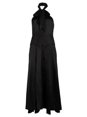 Cinq À Sept Monroe Bow Detail Maxi Dress - Black