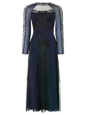 TEMPERLEY LONDON Ariel Midi Dress - Blue