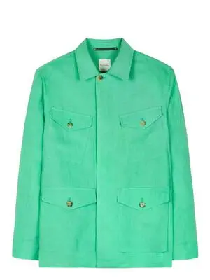 Paul Smith Linen Field Jacket - Green