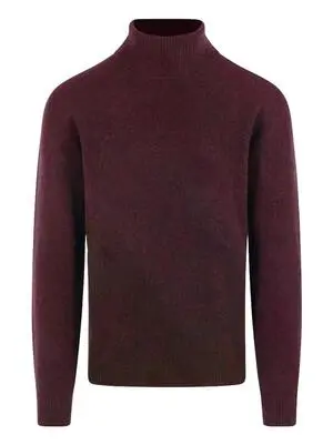 ROBERTO COLLINA High-neck Long-sleeve Sweater - Red