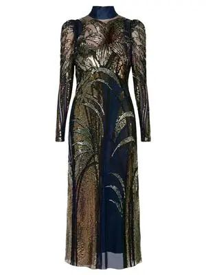 TEMPERLEY LONDON Marianna Sequin-embellished Maxi Dress - Gold