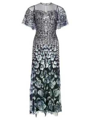TEMPERLEY LONDON Piper Maxi Dress - Blue