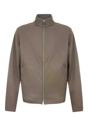 Zegna High-neck Zip-up Jacket - Brown