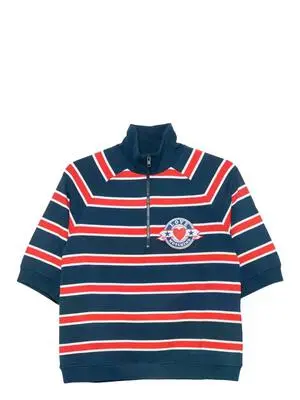 Moschino Striped Polo Top - Blue