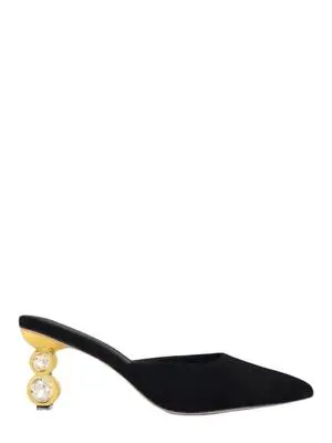 KAT MACONIE Laila Crystal-embellishment Mules - Black