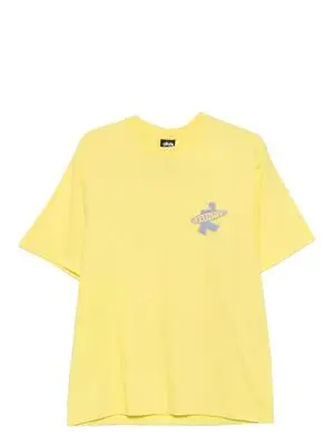 StÜssy Dot Surf Graphic-print T-shirt - Yellow