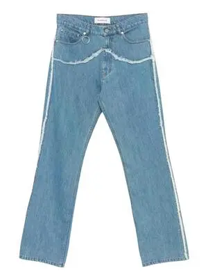 Études Studio Frayed Bootcut Jeans - Blue