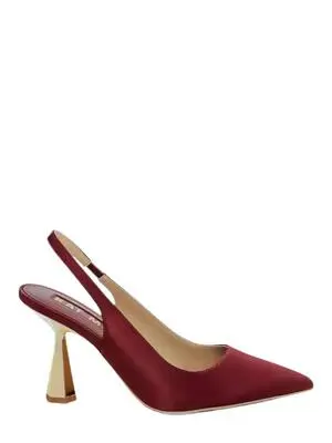 KAT MACONIE Pointed-toe Mules With Sculptural Heel - Red