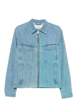Études Studio Zip-up Slim-fit Denim Jacket - Blue