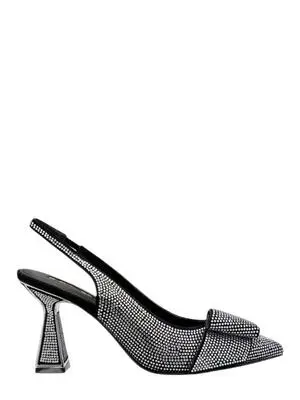KAT MACONIE Kat Maconie Embellished Pointed Toe Block Heel Mules