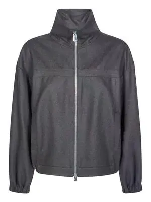 Pinko High-neck Bomber Jacket - Grey