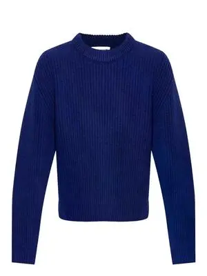 JIL SANDER Ribbed Wool Sweater - Blue
