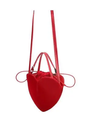 ROTATE BY BIRGER CHRISTENSEN The Heart Bag Velvet Red