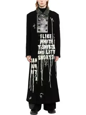 Yohji Yamamoto Switch W Coat - Black