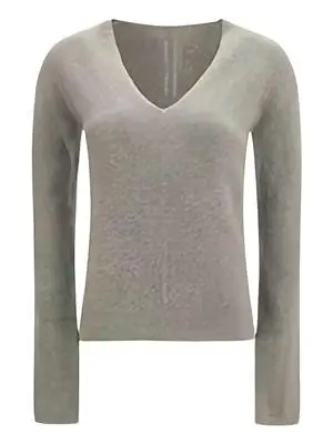 Rick Owens V-neck Long-sleeve Sweater - Grey