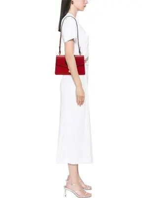 Gucci 2000-2015 Small Calfskin Sylvie Web Satchel - Red