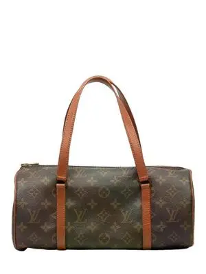 LOUIS VUITTON 1987 Monogram Papillon 30 Handbag - Brown