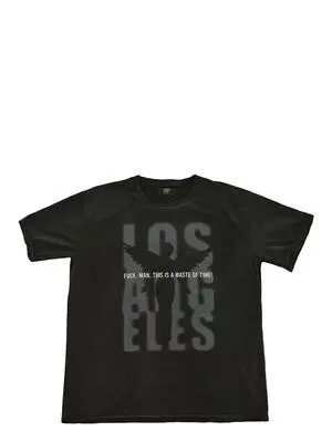 HTC LOS ANGELES Graphic-print T-shirt - Black