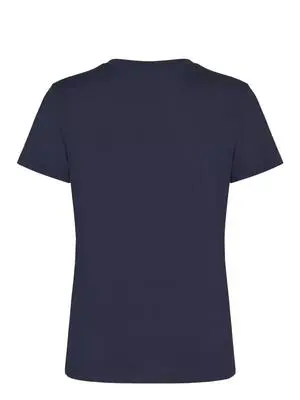 Max Mara Embroidered Pocket T-shirt - Blue