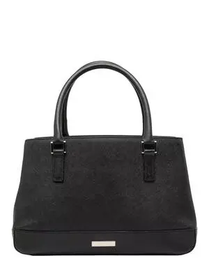 Burberry Calfskin Handbag - Black