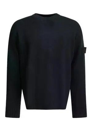 Stone Island Compass-patch Sweater - Black
