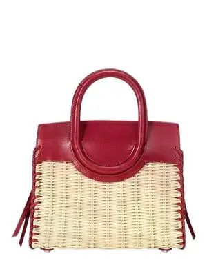 Staud Maude Mini Wicker Tote Bag - Neutrals