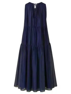 MEIMEIJ Sleeveless Tiered Maxi Dress - Blue