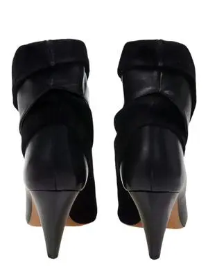 Isabel Marant Étoile Panelled Pointed-toe Ankle Boots - Black