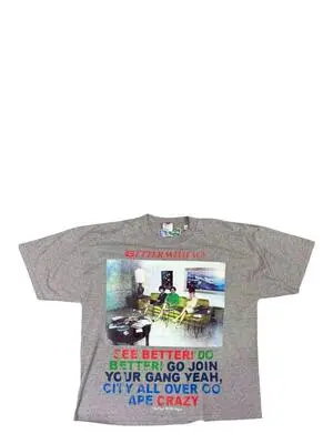 BETTER WITH AGE Graphic-print T-shirt - Grey
