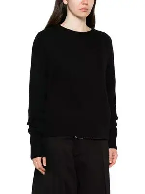 LISA YANG Mila Ribbed-knit Crew-neck Jumper - Black