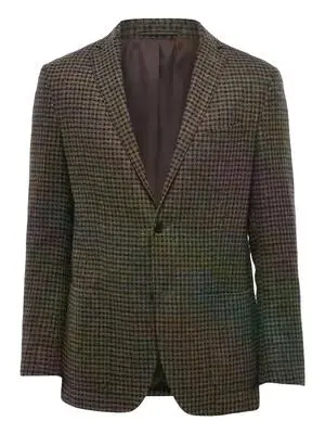 Corneliani Check-pattern Single-breasted Blazer - Brown