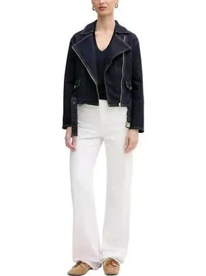 GAUDI Belted Denim Jacket - Blue