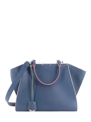 Fendi Leather Satchel - Blue