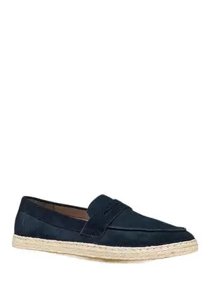 Geox Suede Espadrille Loafers - Blue