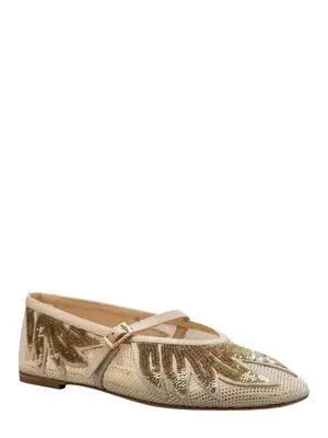KAT MACONIE Jonna Sequin Ballet Flats - Neutrals
