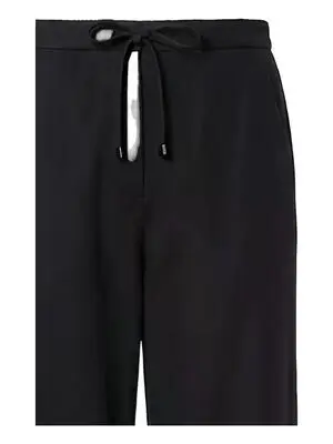Max Mara Drawstring Straight-leg Trousers - Black