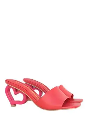 KAT MACONIE Heart-heel Sandals - Red