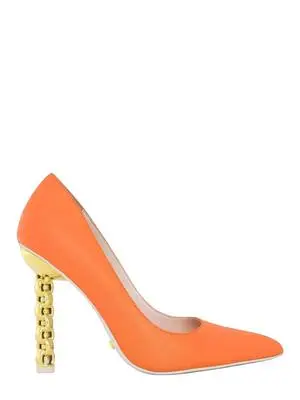 KAT MACONIE KAT MACONIE Lydia Chain-Link Pumps Orange