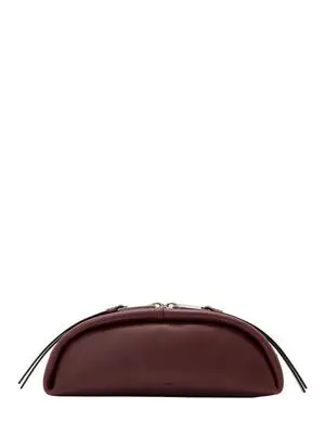 ALLSAINTS Rosalie Leather Pouch - Red