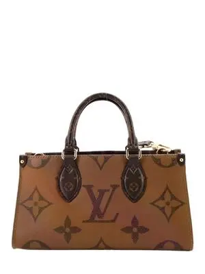 LOUIS VUITTON Onthego Tote Reverse Monogram Giant East West Shoulder Bag