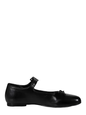 Sandy Liang Ballet Flats With Bow Detail - Black