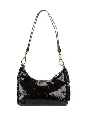PRADA Prada Re-Nylon Sequin-Embellished Shoulder Bag