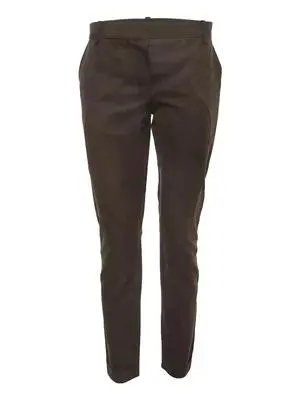 LOUIS VUITTON Ankle-zip Slim-fit Trousers - Brown