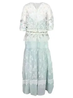 Biyan Gilga Embroidered Tulle Dress - Blue